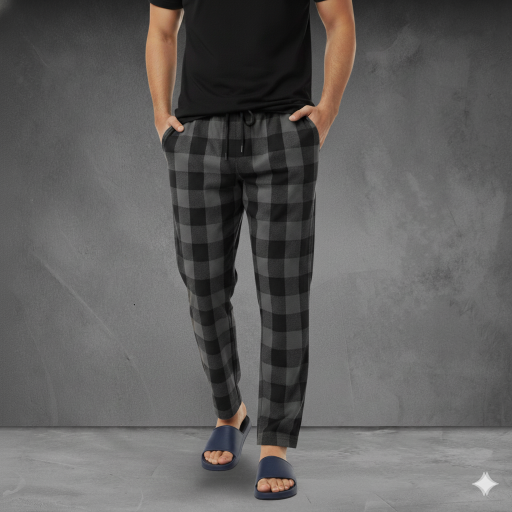 Outwear Asia Trouser – Black Check Winter Edition – OutwearAsia BD